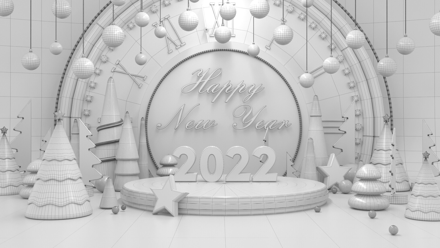 ArtStation - New Year 2022 3D model | Resources