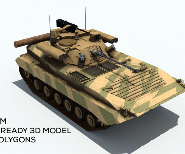 ArtStation - BMP-2M Infantry Fighting Vehicle Game Ready 3D Model ...