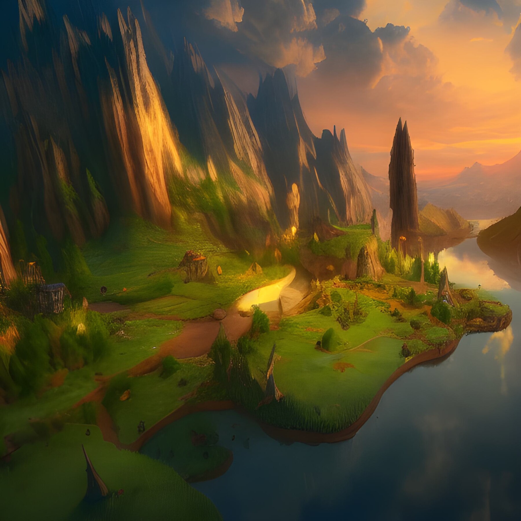 ArtStation - Fantasy epic view | Artworks