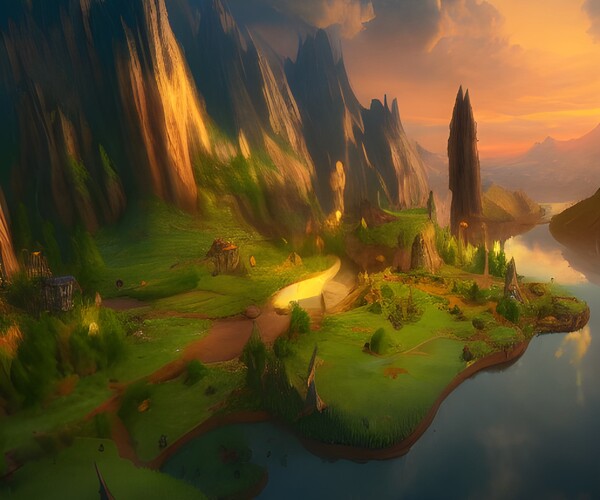 ArtStation - Fantasy epic view | Artworks