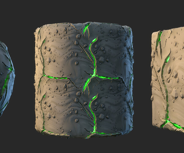 ArtStation - Stylized Alien Material - Substance 3D Designer | Game Assets