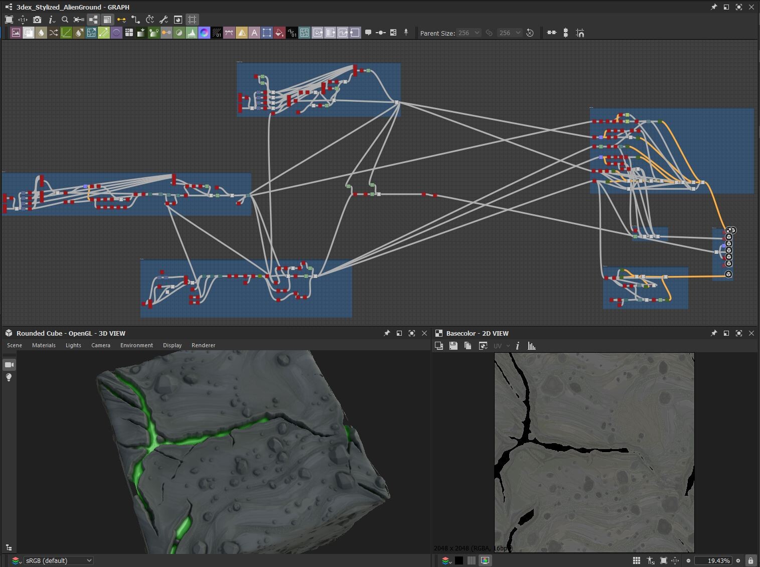 ArtStation - Stylized Alien Material - Substance 3D Designer | Game Assets