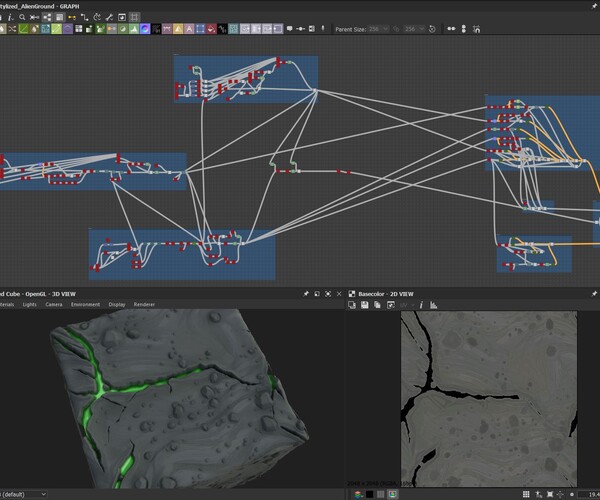 ArtStation - Stylized Alien Material - Substance 3D Designer | Game Assets