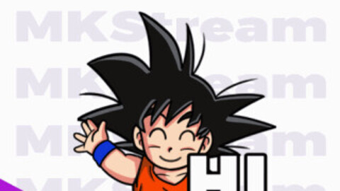ArtStation - Twitch animated dragon ball kid goku waving hi | Artworks