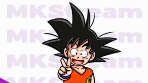 ArtStation - Twitch animated dragon ball kid goku peace | Artworks