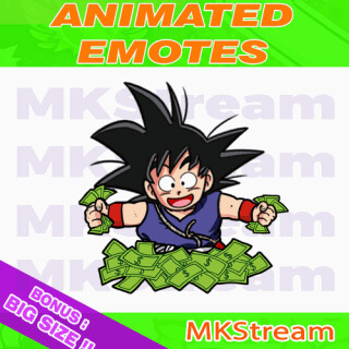 ArtStation - Twitch animated dragon ball kid goku rich money | Artworks
