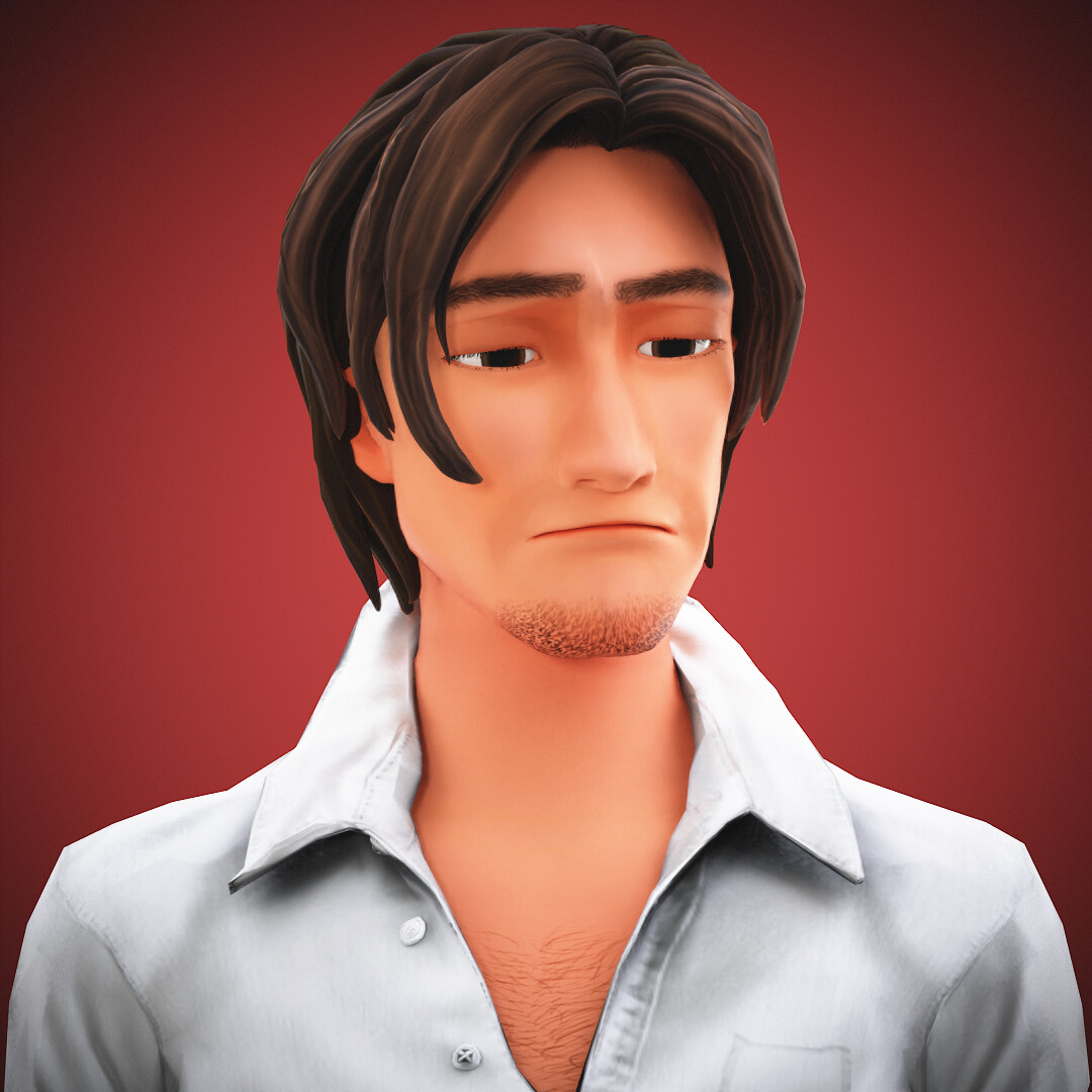 ArtStation - Stylized Cartoon man Character | Game Assets