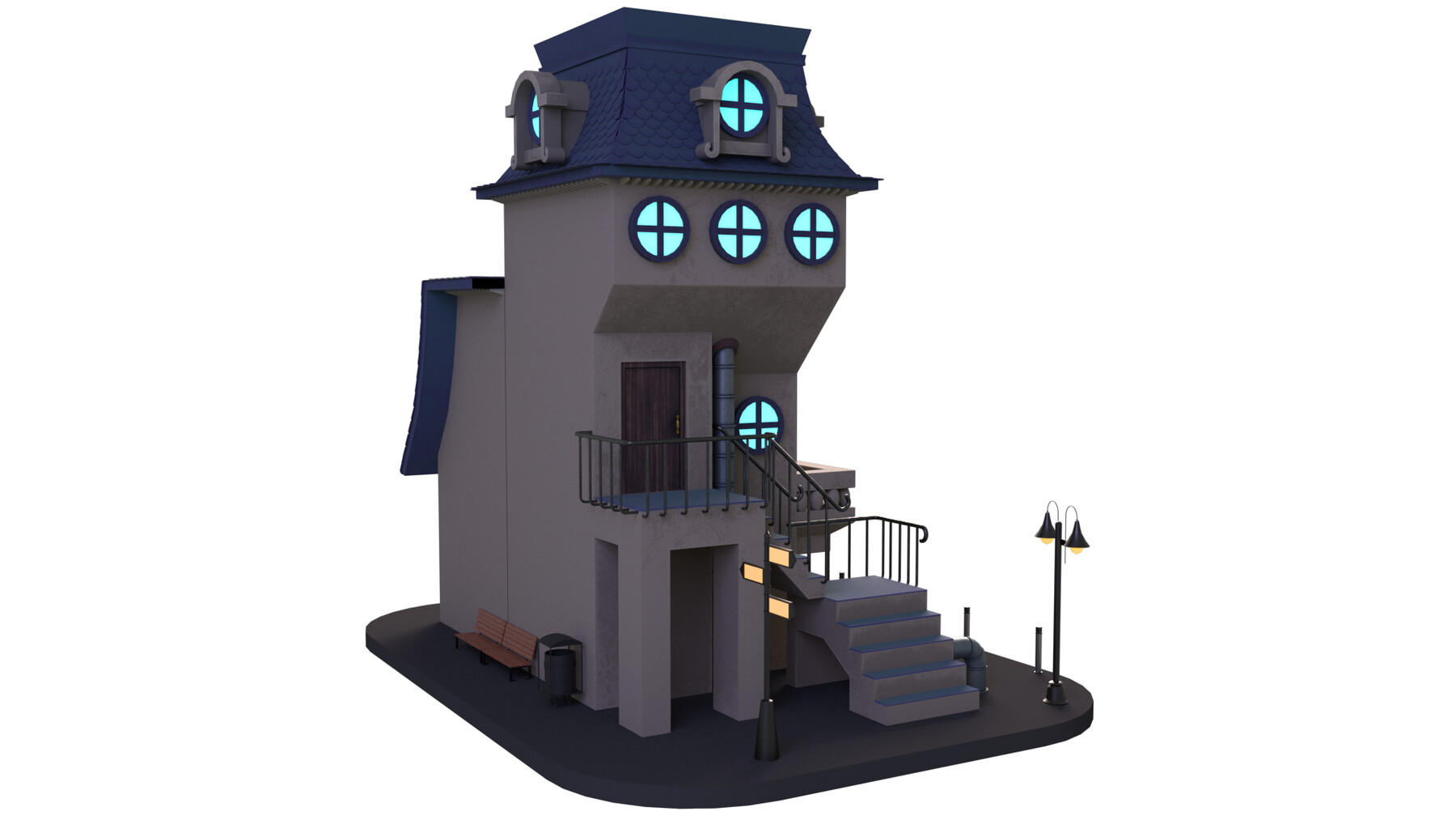 ArtStation - Cartoon House 02 | Resources