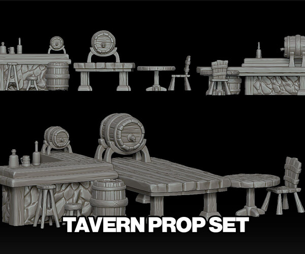ArtStation - Tavern RPG Prop set | Resources