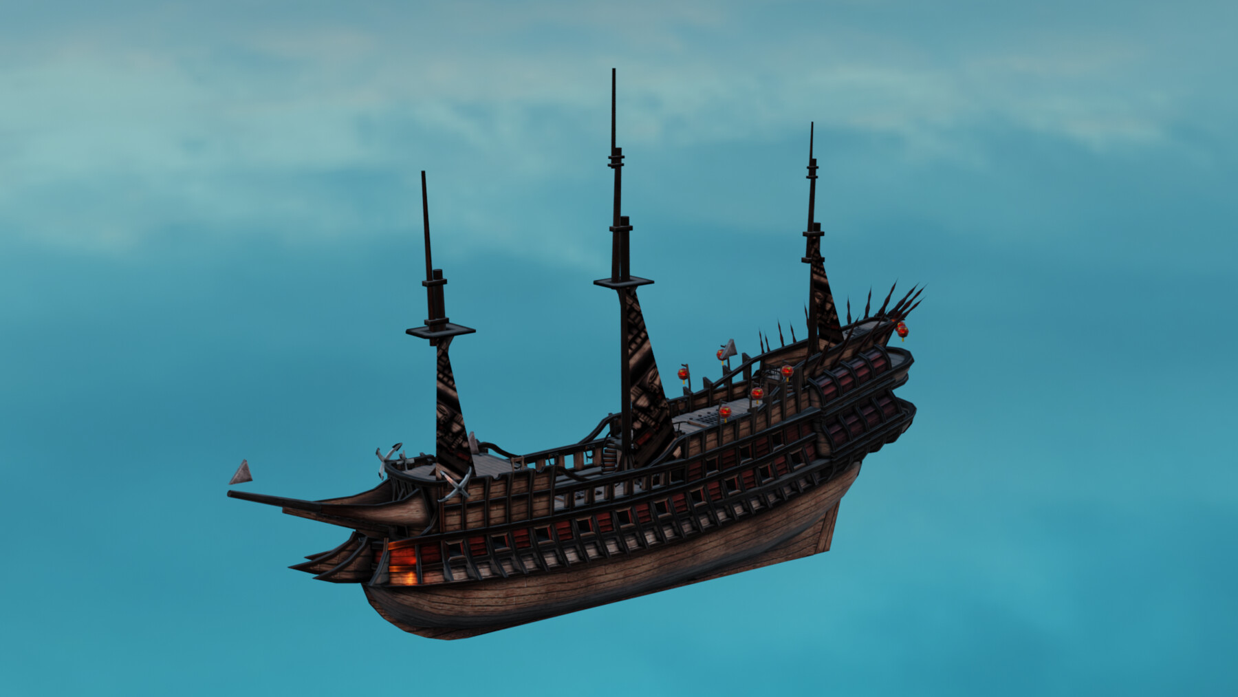 ArtStation - PIRATE SHIP LOW POLY GAME READY | Game Assets
