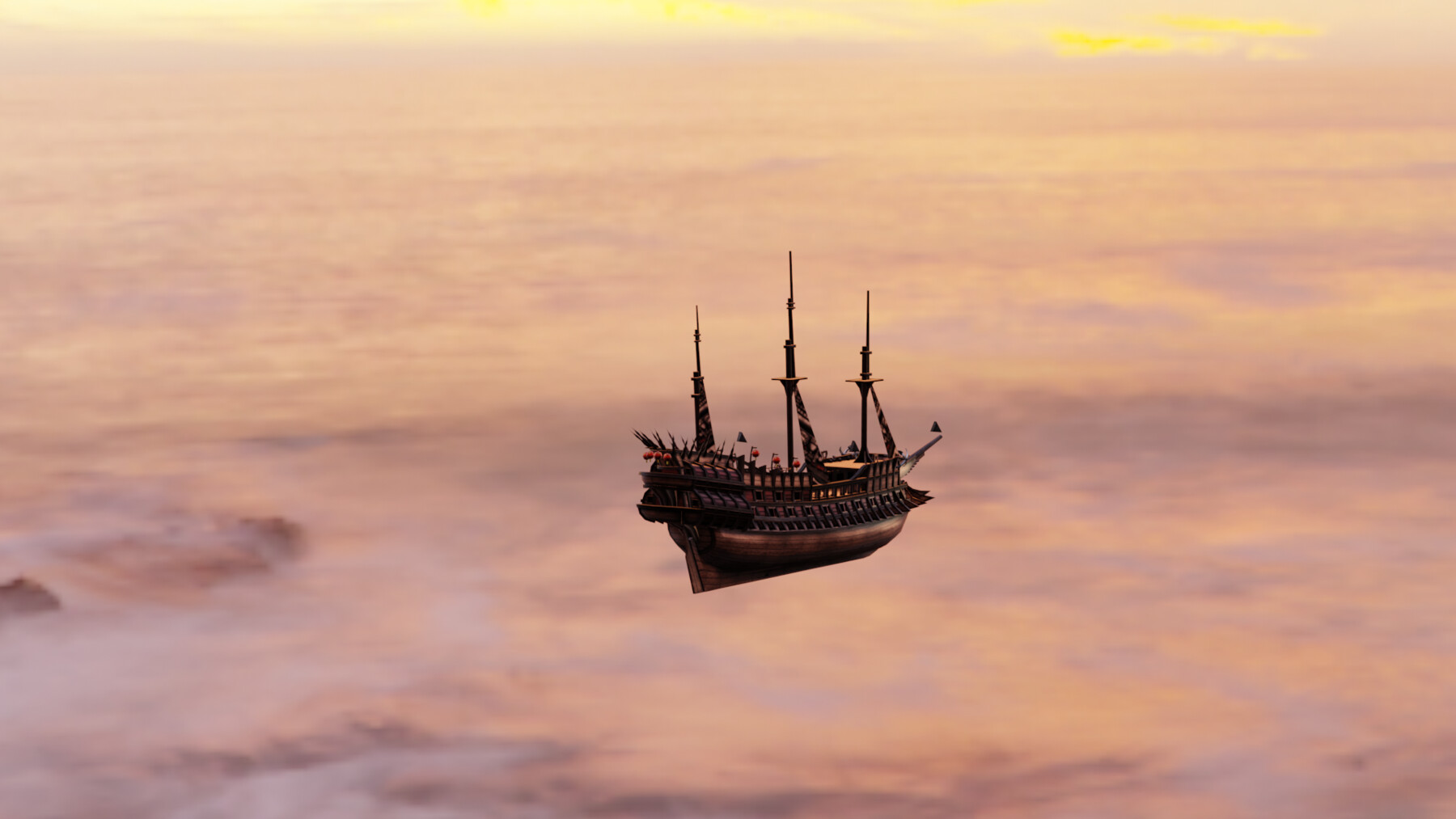 ArtStation - PIRATE SHIP LOW POLY GAME READY | Game Assets