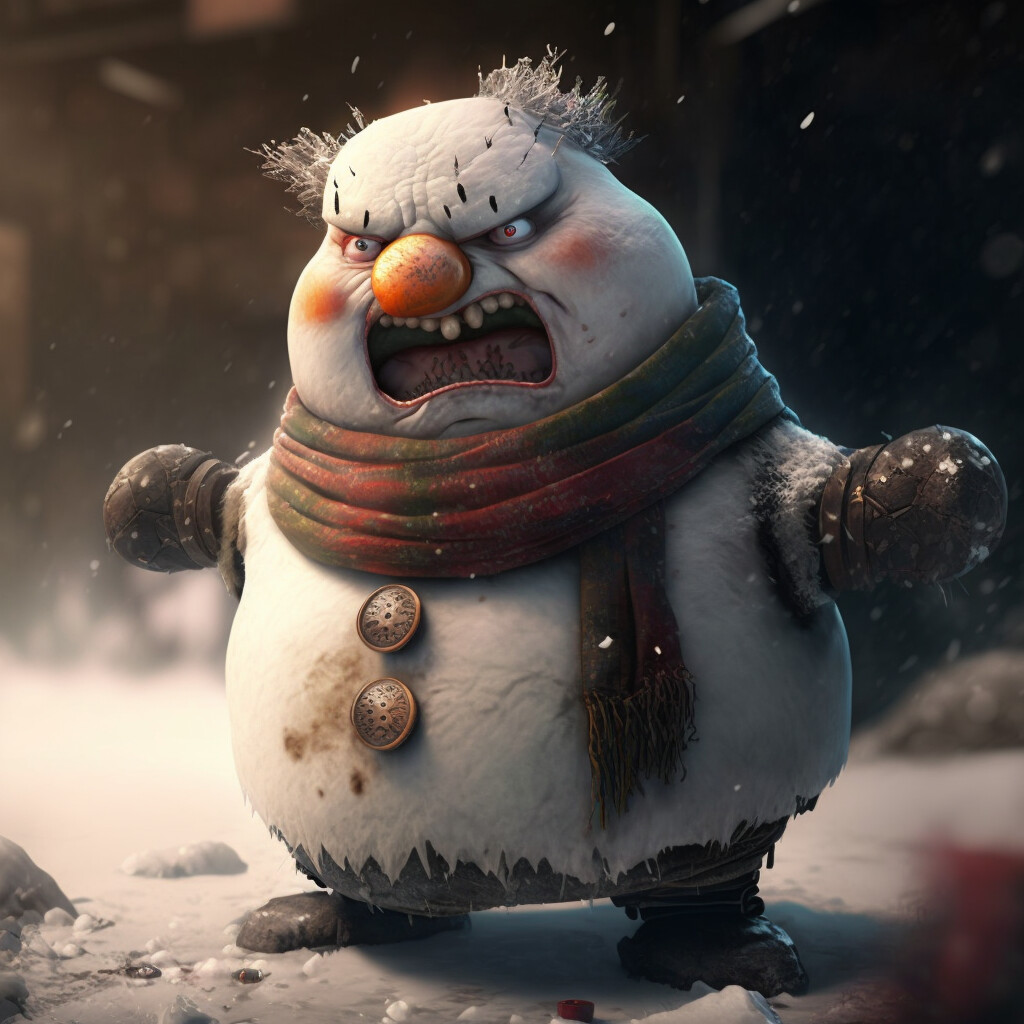 ArtStation - Grouchy Snowman | Artworks