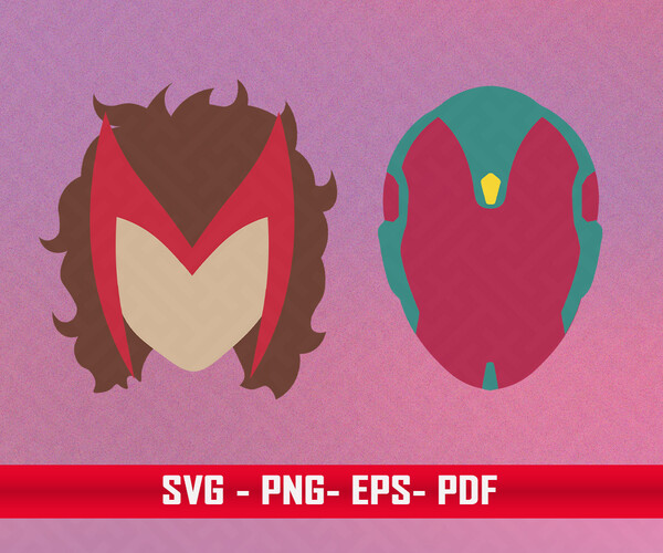 ArtStation - Wandavision SVG (x2) / Scarlet Witch Avengers SVG ...