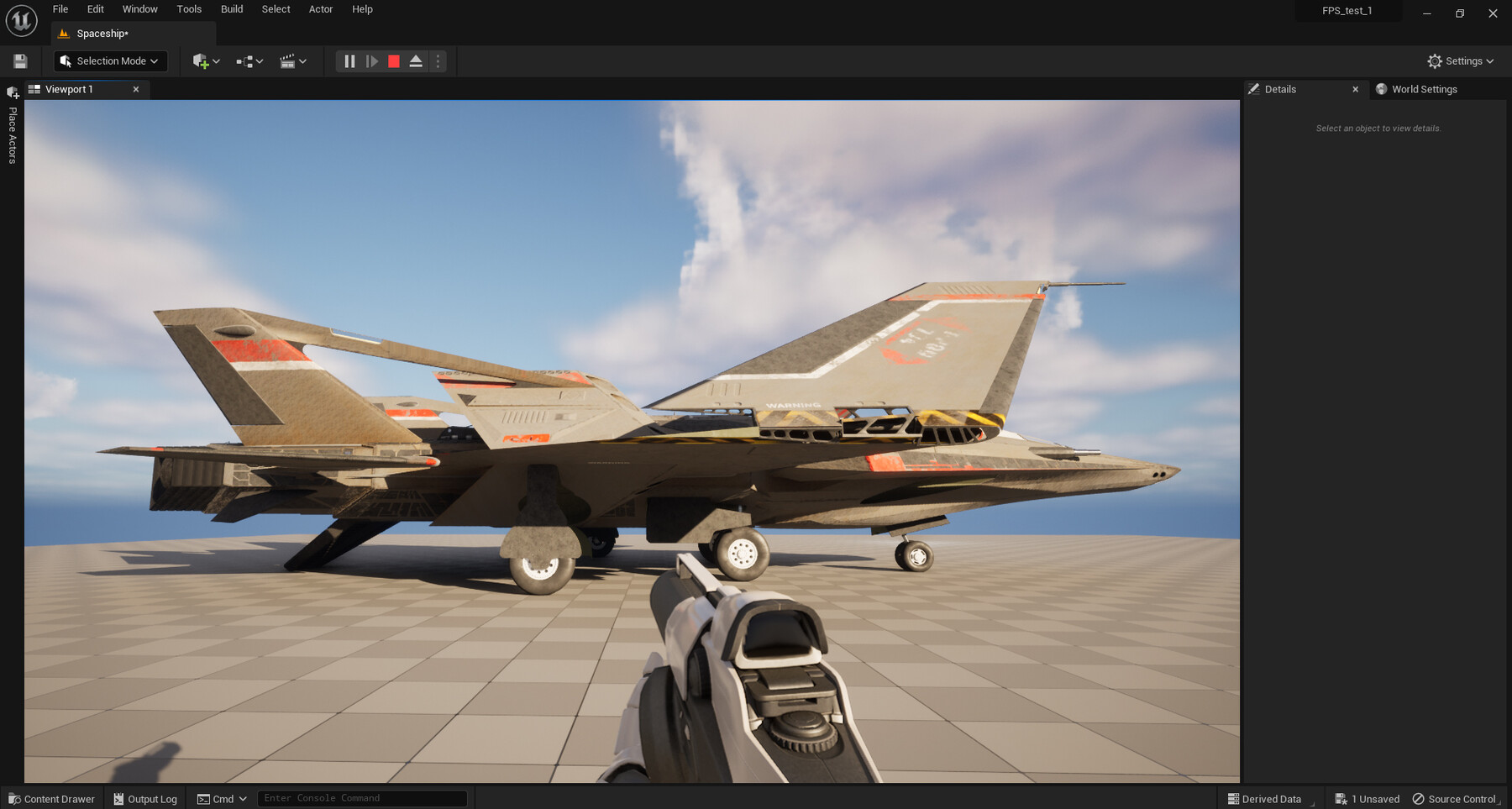 ArtStation - Spaceship 3D model | Game Assets