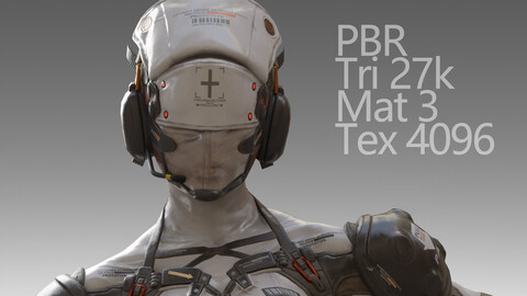 ArtStation - Cyborg ninja game ready model | Game Assets