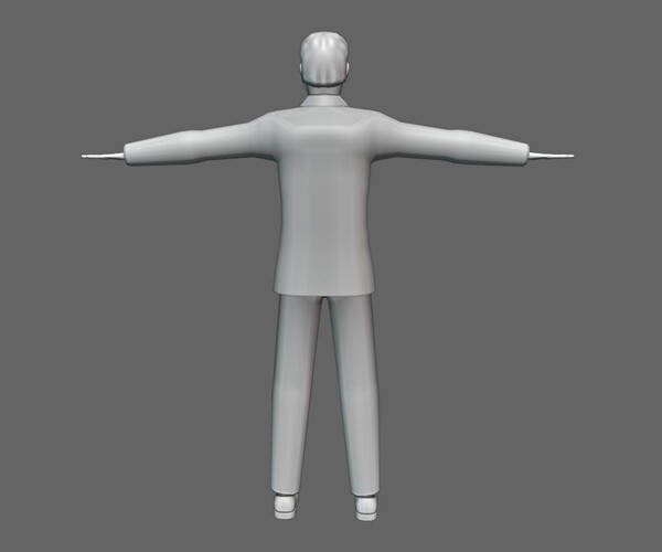 ArtStation - Man in Suit - Bodyguard Animated - Seguranca de Terno Low ...