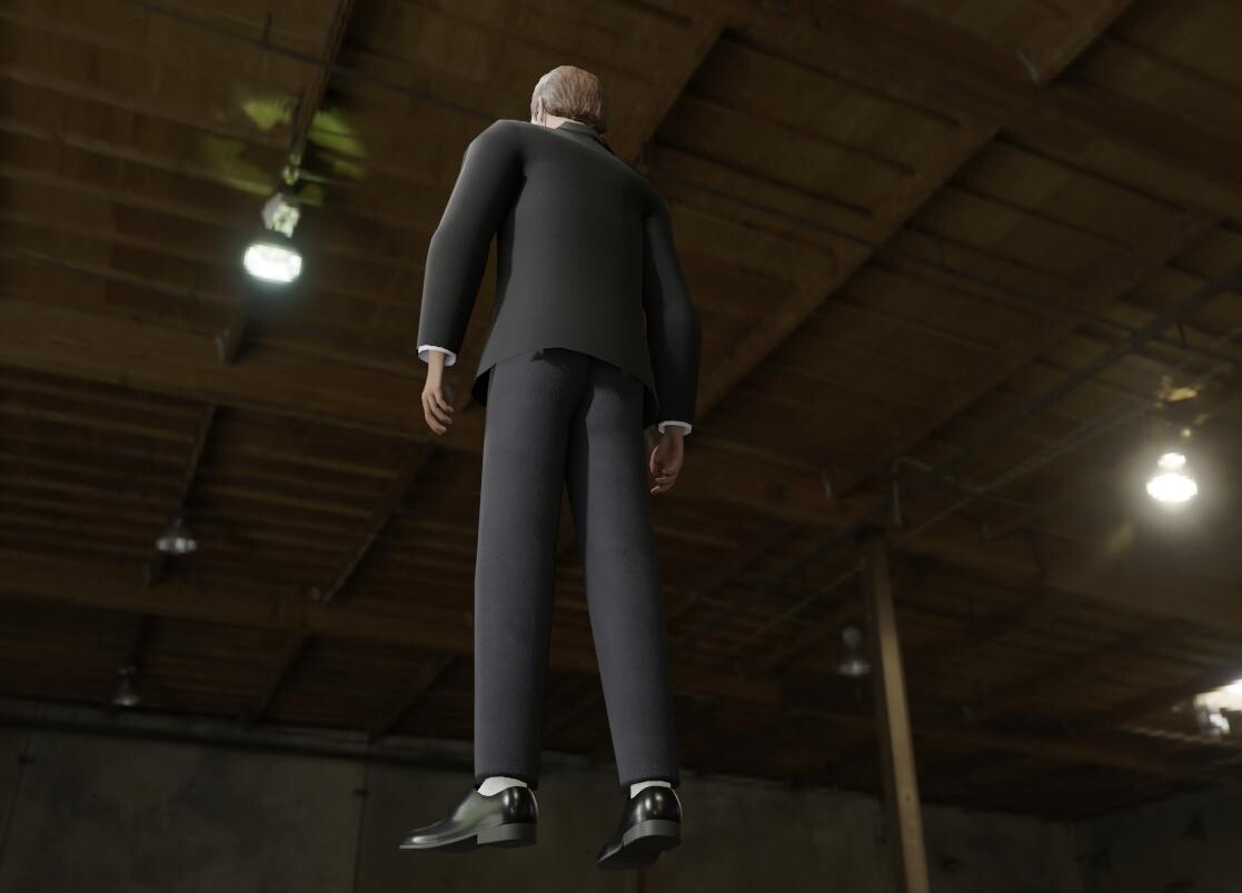 ArtStation - Man in Suit - Bodyguard Animated - Seguranca de Terno Low ...