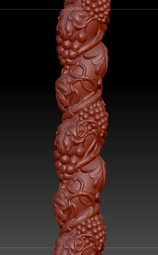 ArtStation - 3D model for CNC Grape column | Resources
