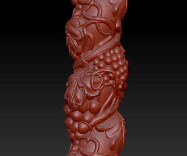 ArtStation - 3D model for CNC Grape column | Resources