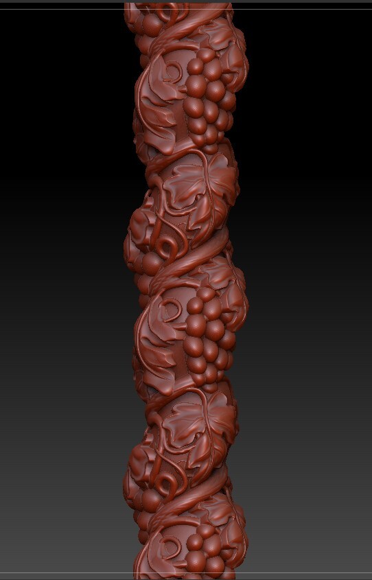 ArtStation - 3D model for CNC Grape column | Resources