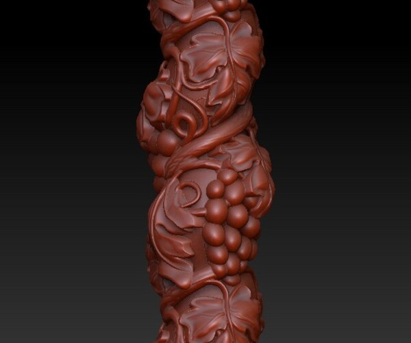 ArtStation - 3D model for CNC Grape column | Resources