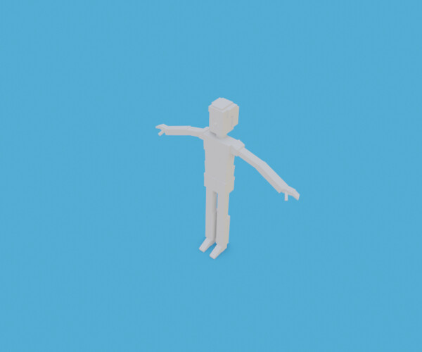 ArtStation - LowPoly Basic Character | Resources
