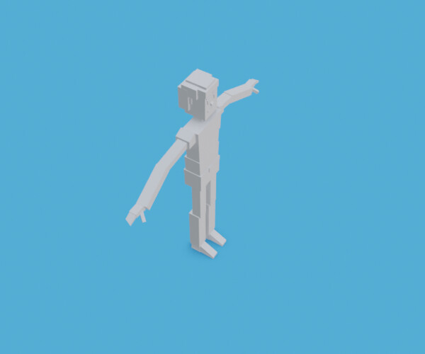 ArtStation - LowPoly Basic Character | Resources