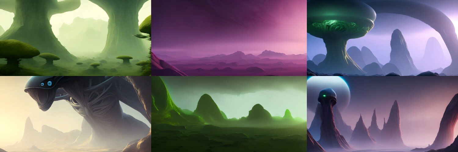 ArtStation - Alien landscapes | Artworks