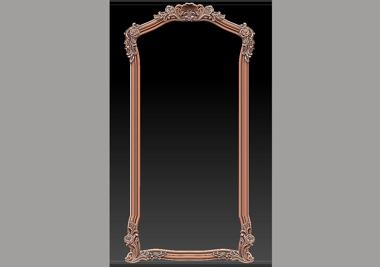 ArtStation - 3D model for CNC machines mirror frame | Resources