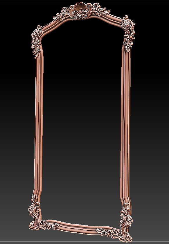 ArtStation - 3D model for CNC machines mirror frame | Resources