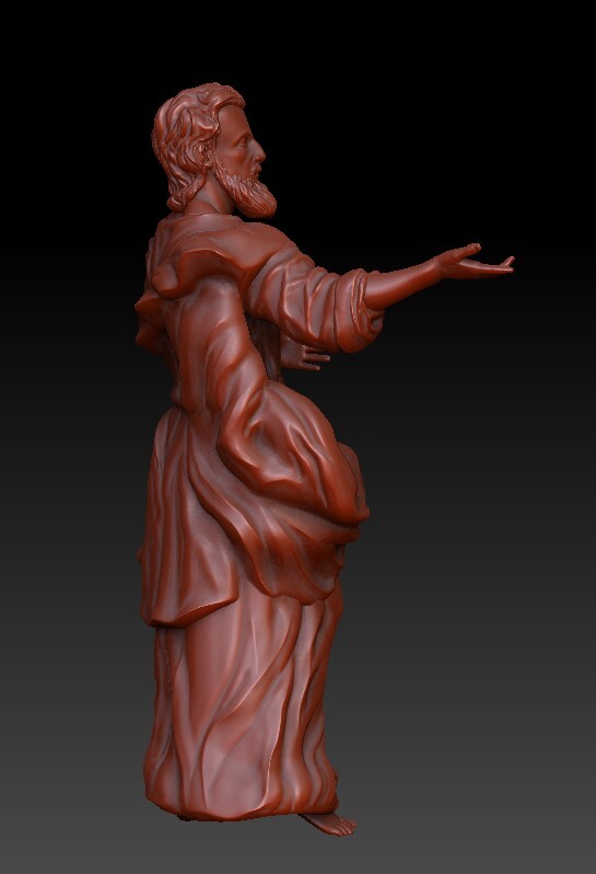 ArtStation - 3D model for CNC sculpture of Jesus Christ copy from some ...