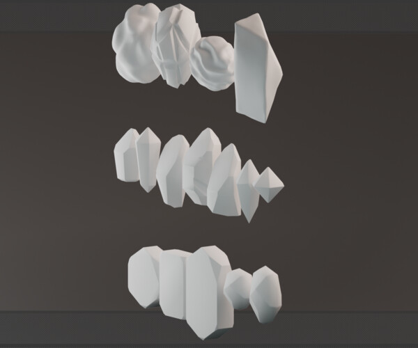 ArtStation - Stylized Fantasy Crystals & Ore Vol.1 +Shaders and Smart ...