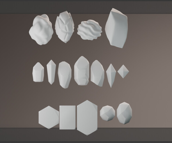 ArtStation - Stylized Fantasy Crystals & Ore Vol.1 +Shaders and Smart ...