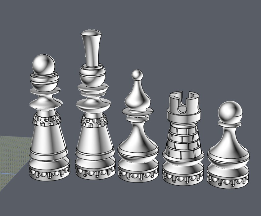 ArtStation - 3D models for CNC chess | Resources