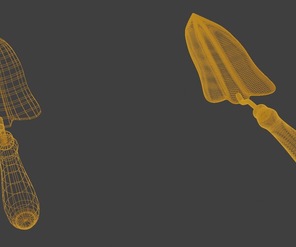 ArtStation - Trowel 3D Model | Game Assets
