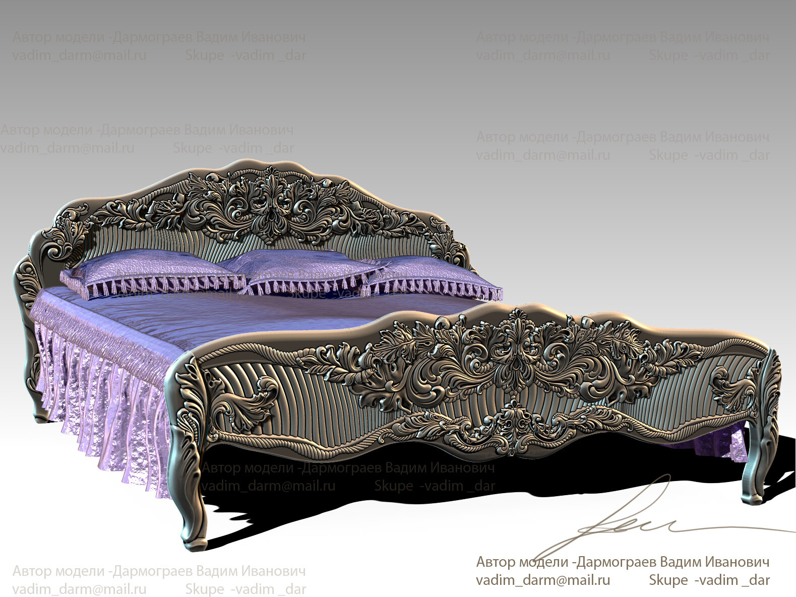 ArtStation - This is my original work. 3D models for cnc machine, bed ...