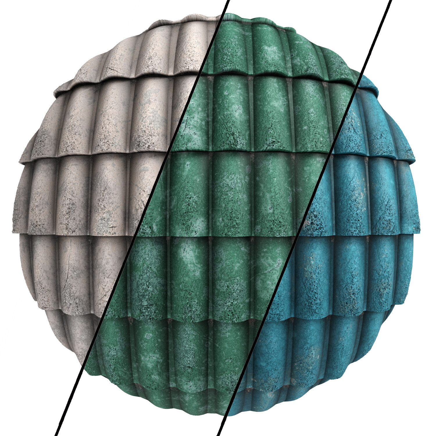 ArtStation - Collection VOL.01- 30 Cement Roof Materials By PBR Texture ...