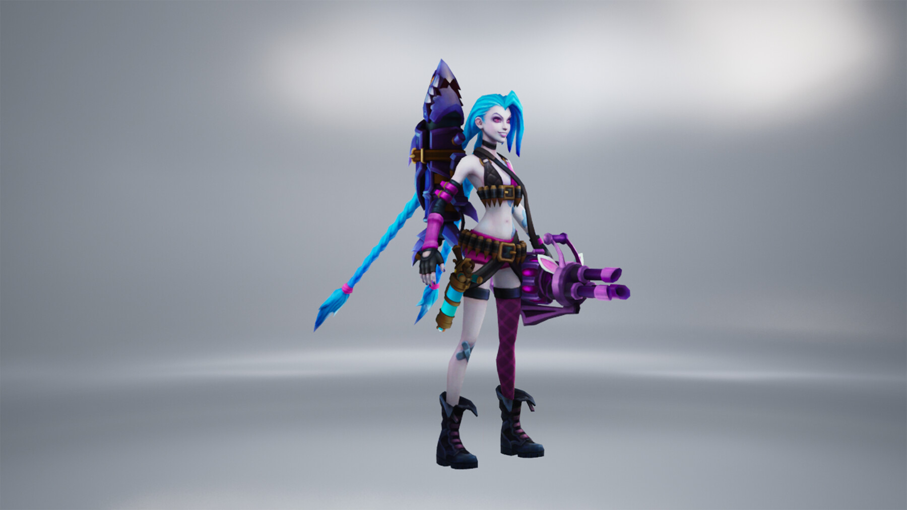 ArtStation - Jinx 2 Skins League Of Legends Characters Low-poly 3D ...
