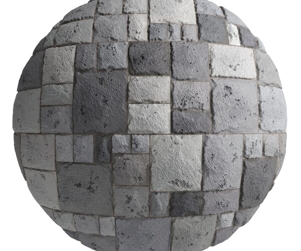 ArtStation - Ston Wall Material 6- By 3 Color, Pbr, 4k, SeamLess, Sbsar ...