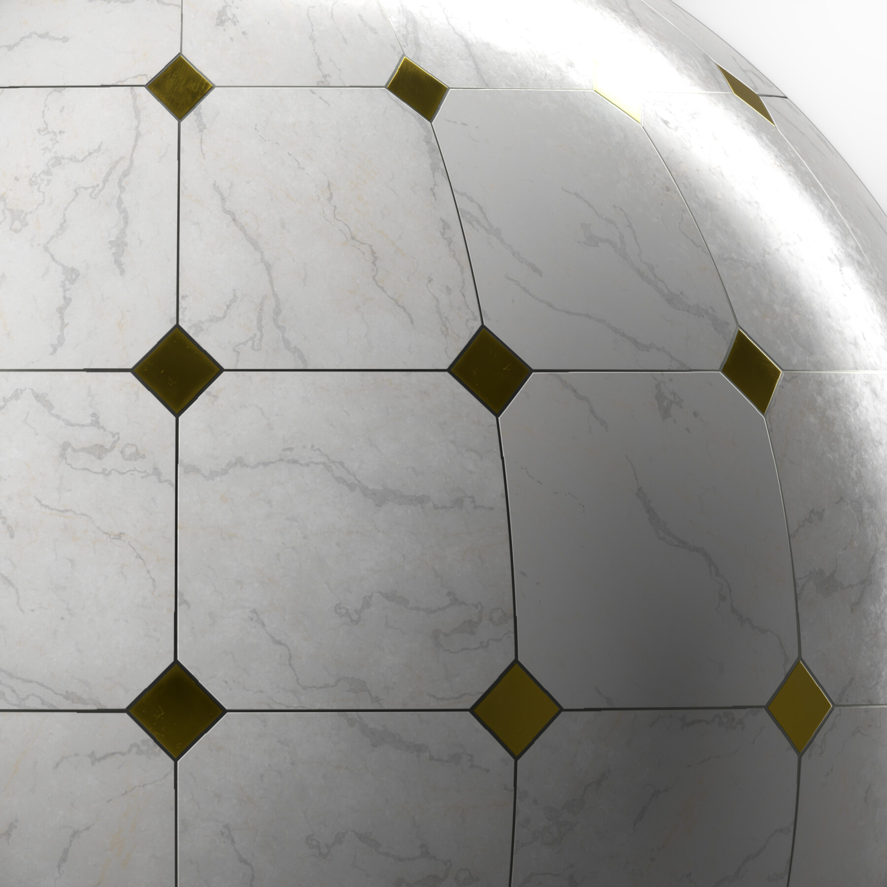 ArtStation - Marble Tile Materials 7- Mix by Metal TIle - Pbr 4k ...