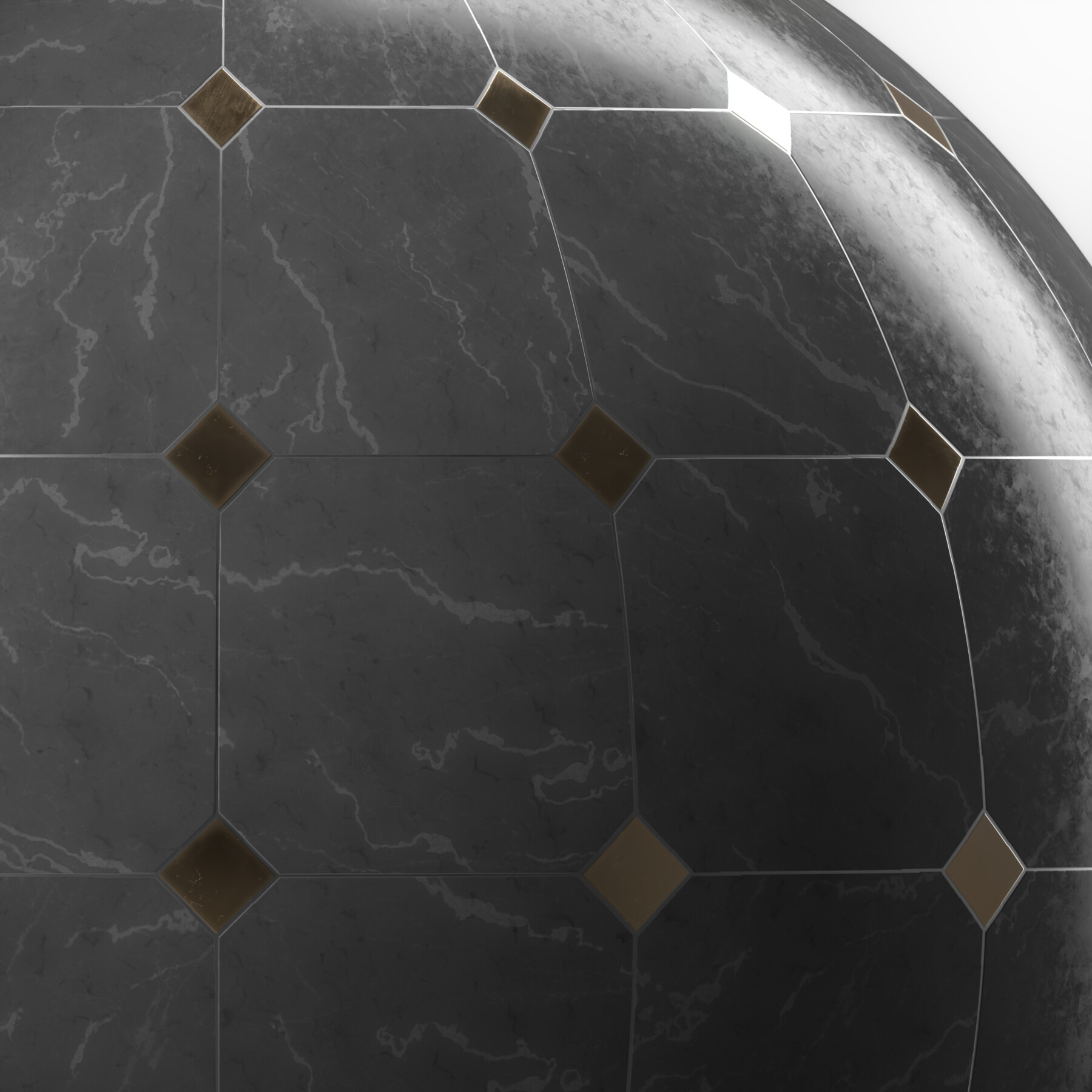 ArtStation - Marble Tile Materials 7- Mix by Metal TIle - Pbr 4k ...