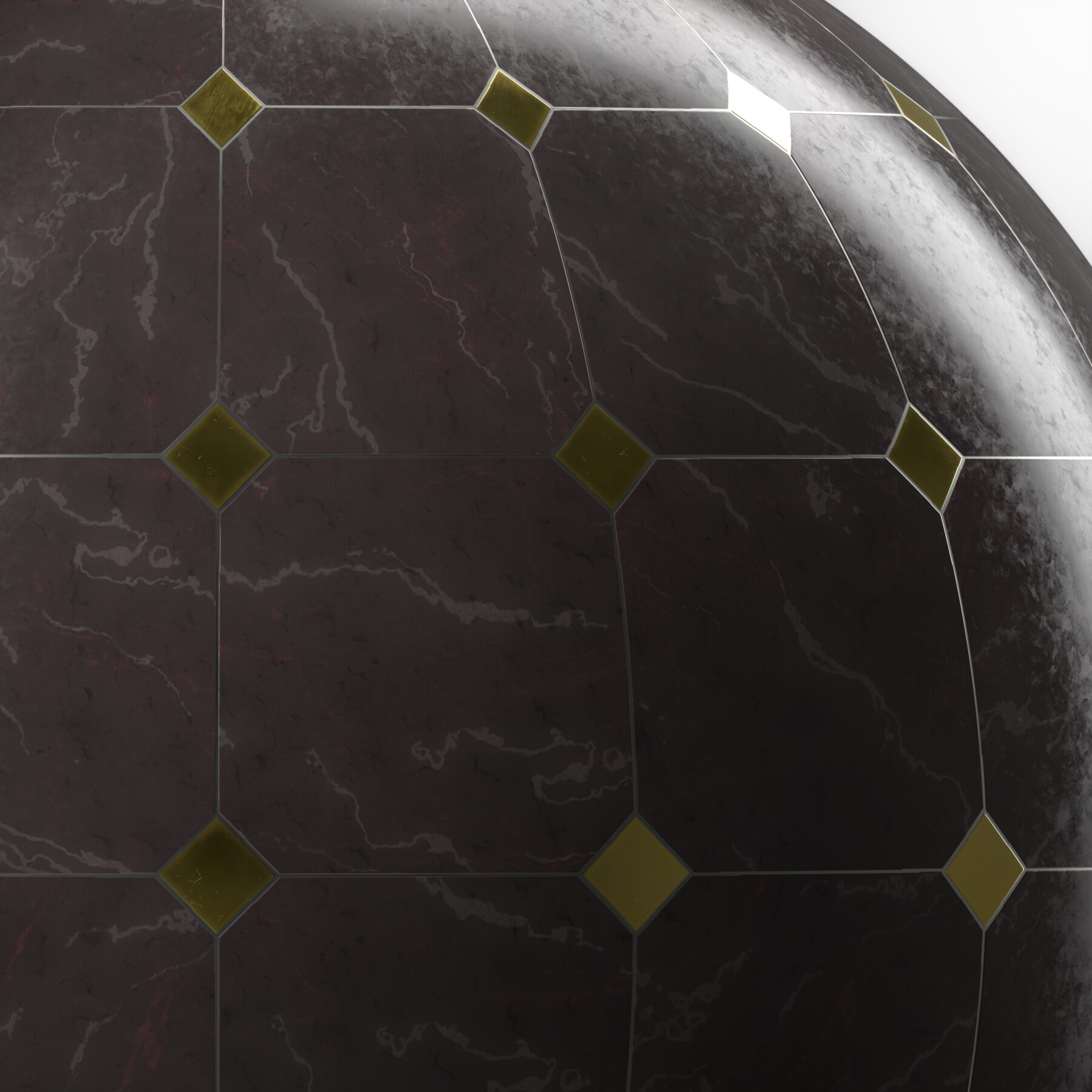 ArtStation - Marble Tile Materials 7- Mix by Metal TIle - Pbr 4k ...