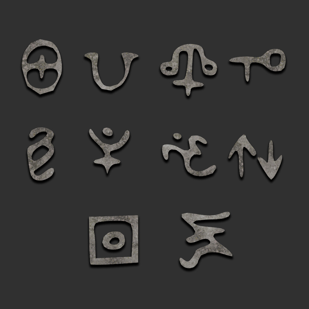 ArtStation - 95 Runes Alpha 8K Vol 3 | Brushes