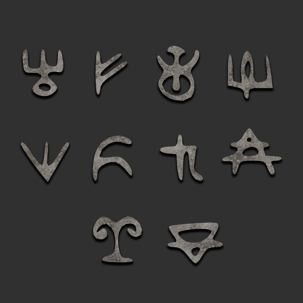 ArtStation - 95 Runes Alpha 8K Vol 3 | Brushes