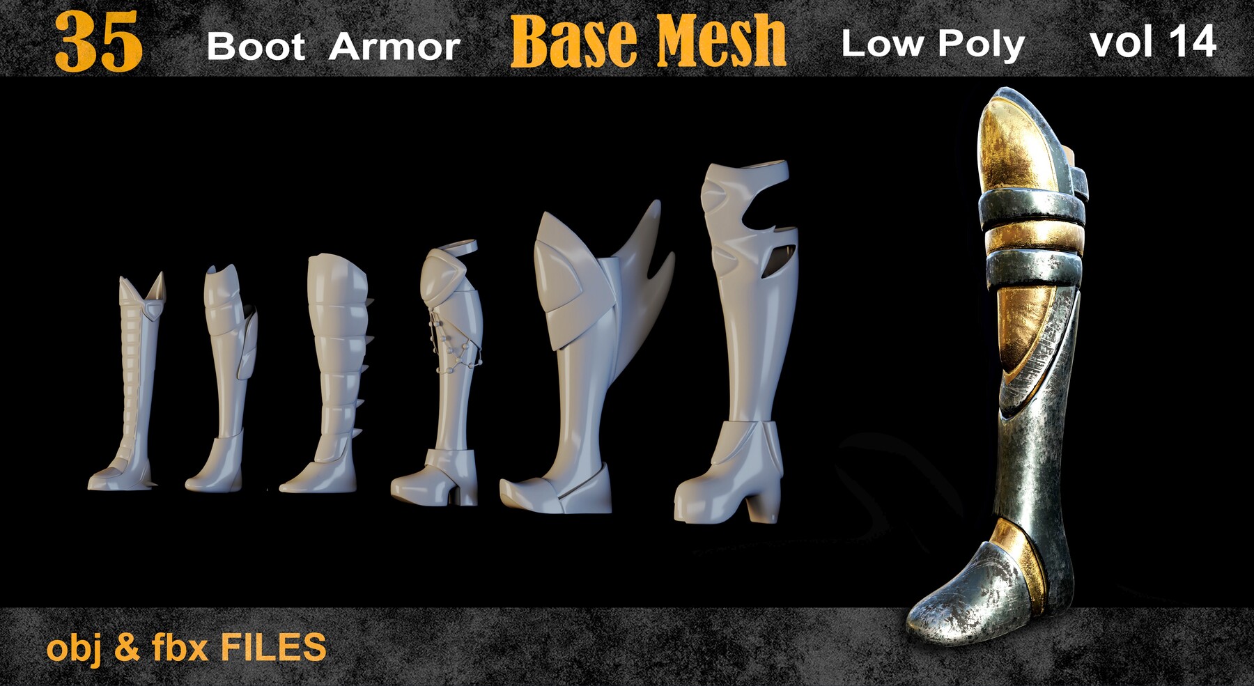 ArtStation - 365 Armor Base Mesh BUNDLE (80% OFF) | Game Assets