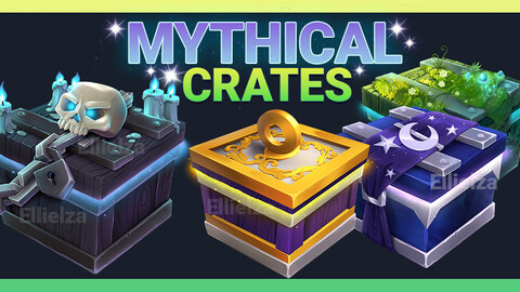ArtStation - Mythical Crates - 2D game asset | Game Assets