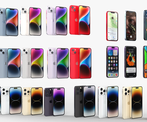 ArtStation - Apple iphone 14 All versions and all colors | Resources