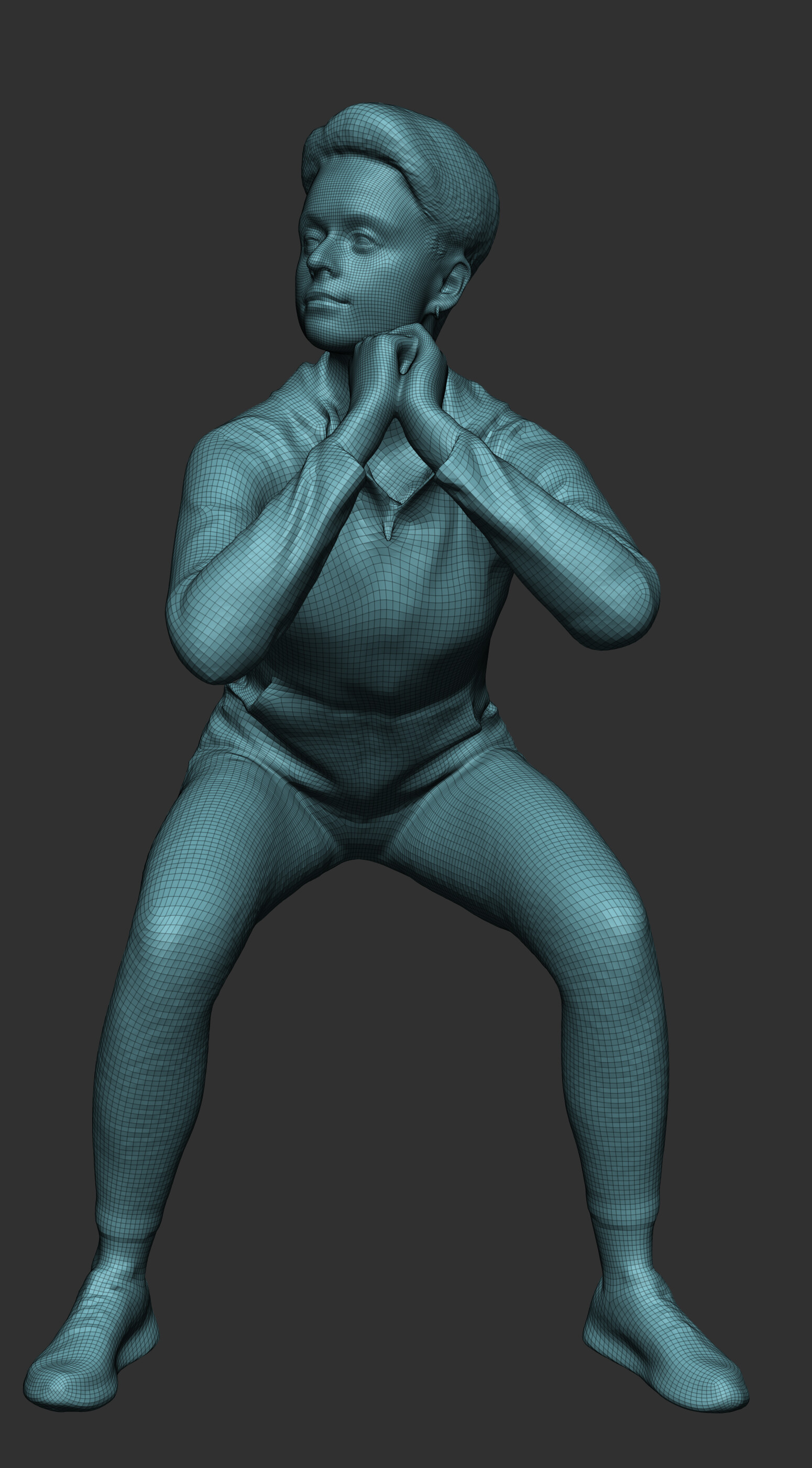 ArtStation - Young woman doing squats 376 | Game Assets