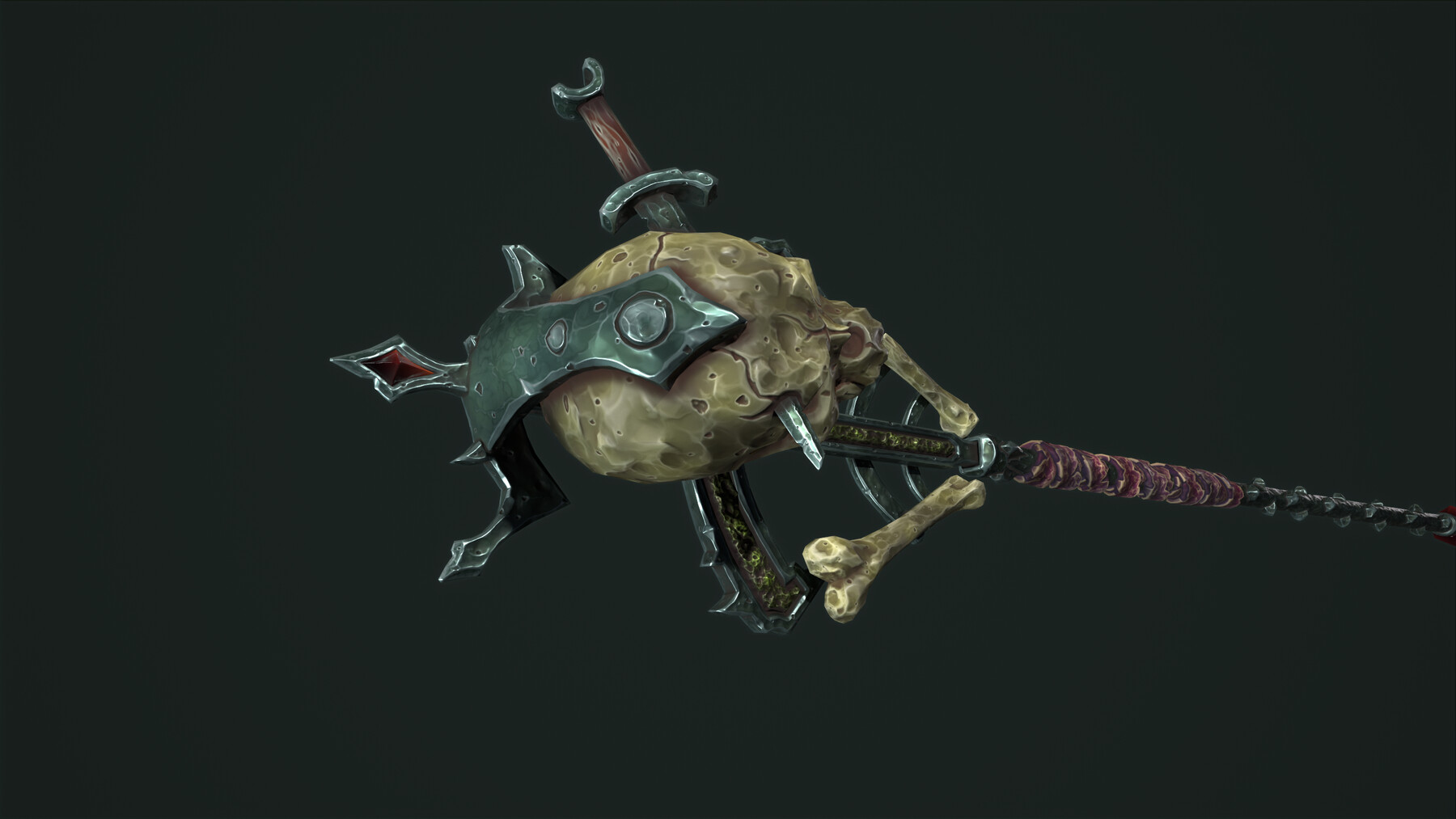 ArtStation - Undead staff | Game Assets
