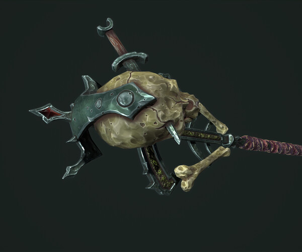 ArtStation - Undead staff | Game Assets